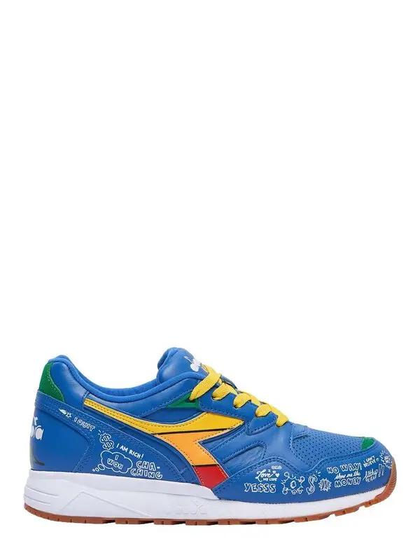 DIADORA N9002 Sneakers - Royal Blue/yellow/green