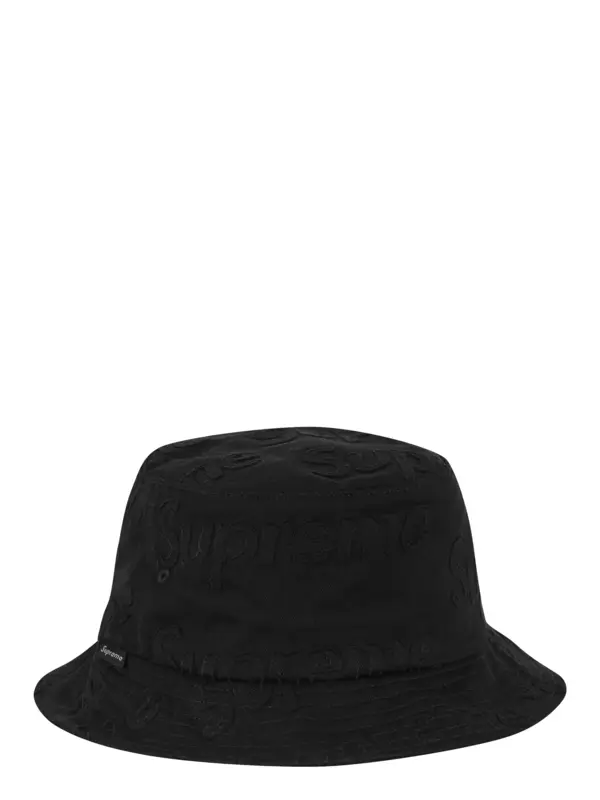 Supreme Lasered Twill Crusher Hat - Black