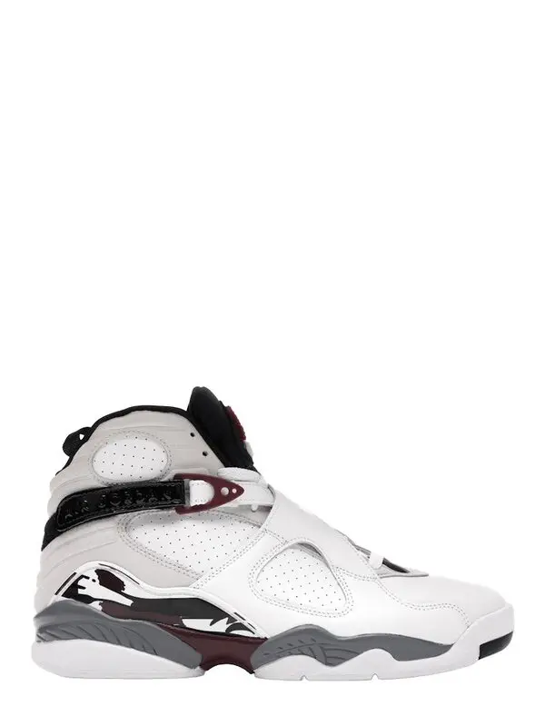 JORDAN 8 Retro Burgundy - White/black/neutral Grey