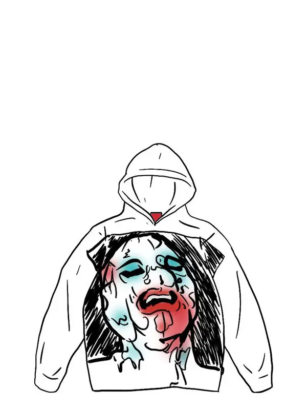 Supreme Leigh Bowery Airbrushed Hooded Sweatshirt - White