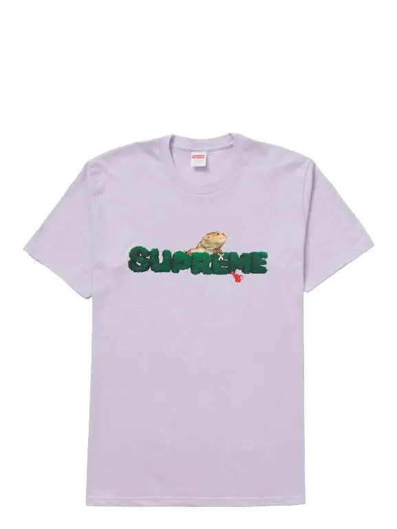 Supreme Lizard Tee Shirt - Light Purple