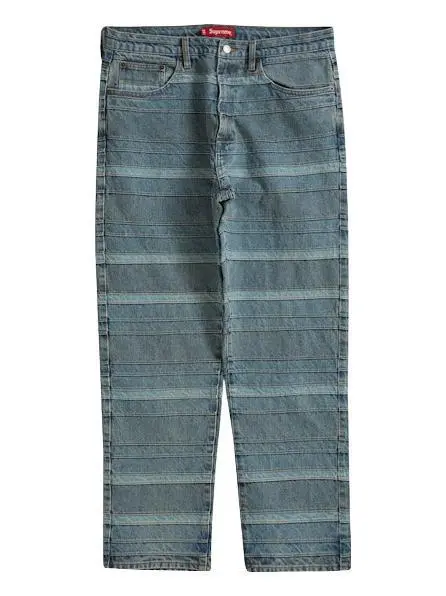 Supreme Layered Jean - Washed Blue