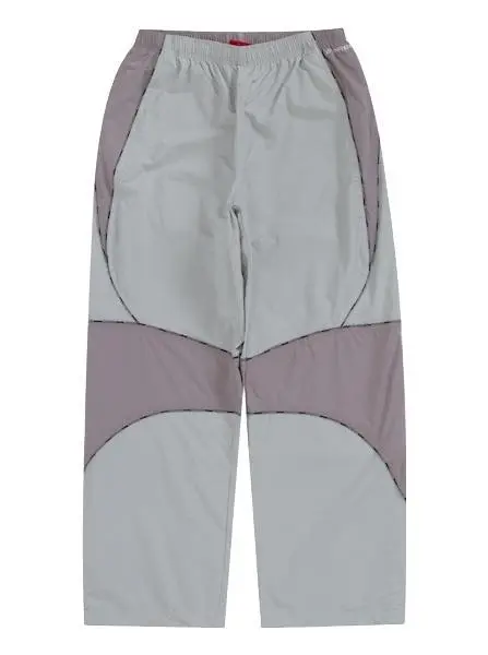 Supreme Logo Piping Track Pant - Grey