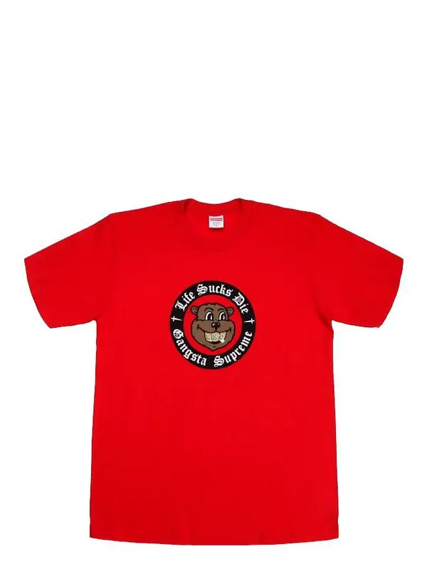 Supreme Life Sucks Die Tee Shirt - Red