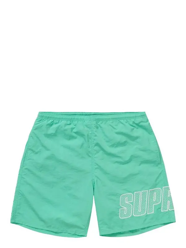 Supreme Logo Applique Water Short - Mint