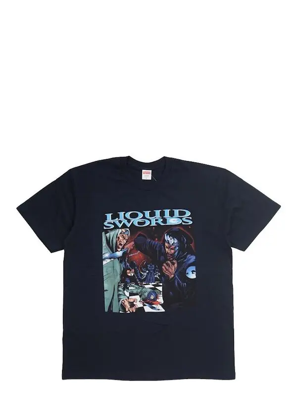 Supreme Liquid Swords Tee Shirt - Navy Blue