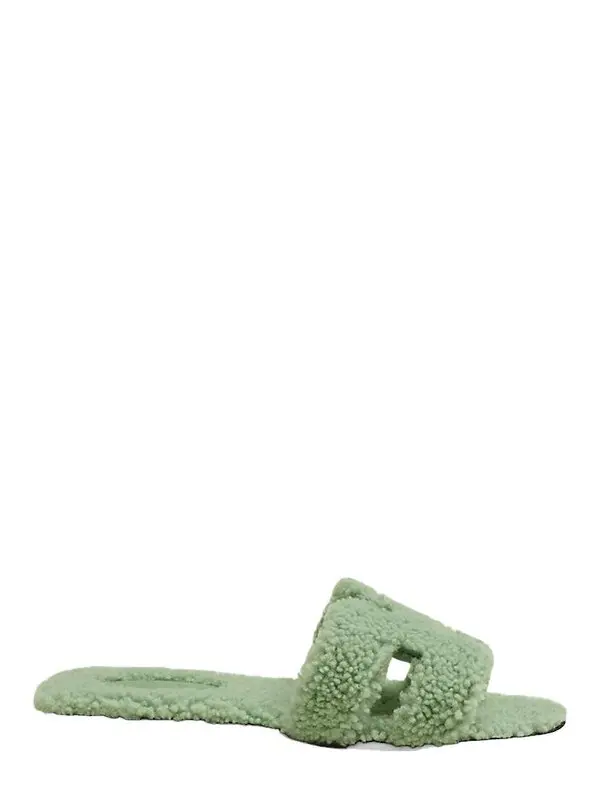 Hermès Oran Sandal - Light Green/black