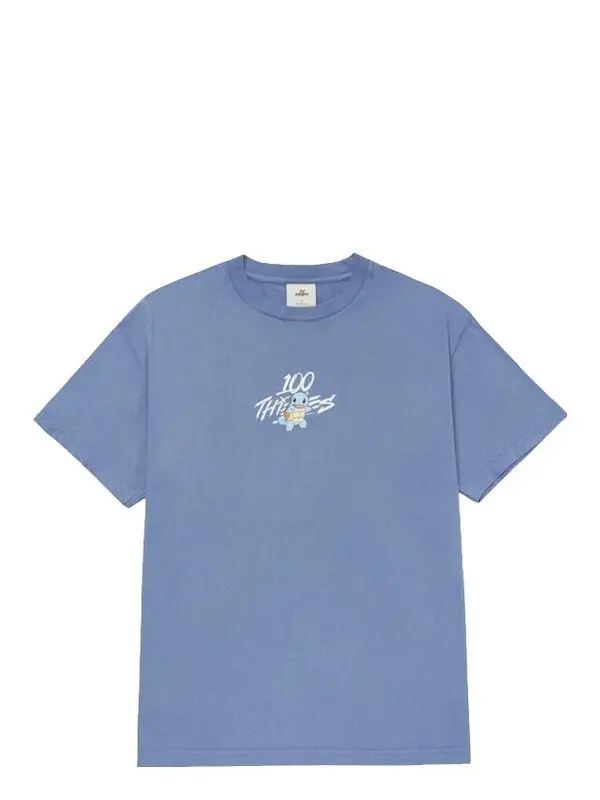 100 THIEVES X Pokémon Squirtle Core T-shirt - Medium Blue