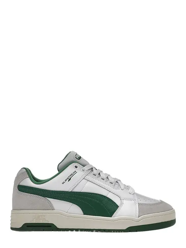PUMA Slipstream Low Retro Sneakers - White/amazon Green