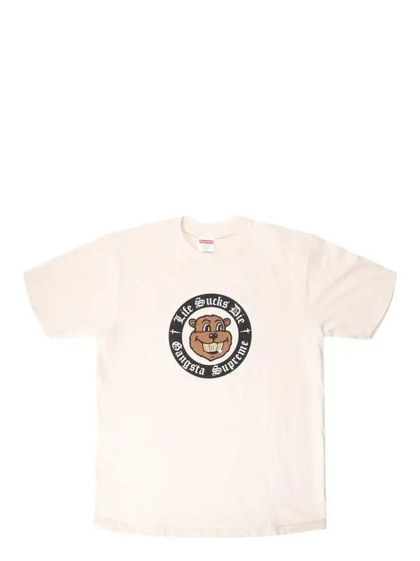 Supreme Life Sucks Die Tee Shirt - Natural