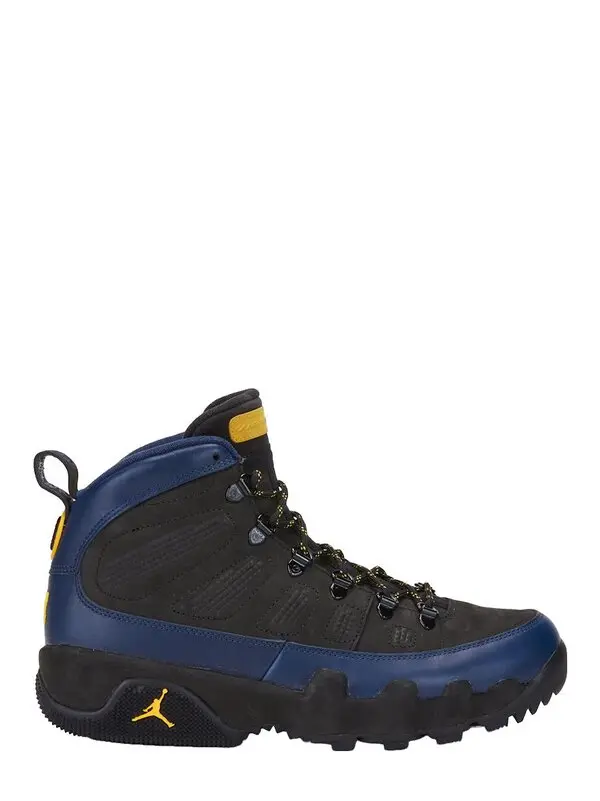 JORDAN 9 Retro Michigan Pe Sneakers - Black/amarillo/college Navy Blue