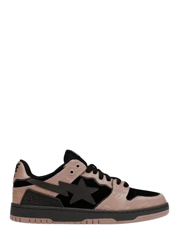 BAPE A Bathing Ape Sk8 Sta Sneakers - Dirty Pink/black/brown