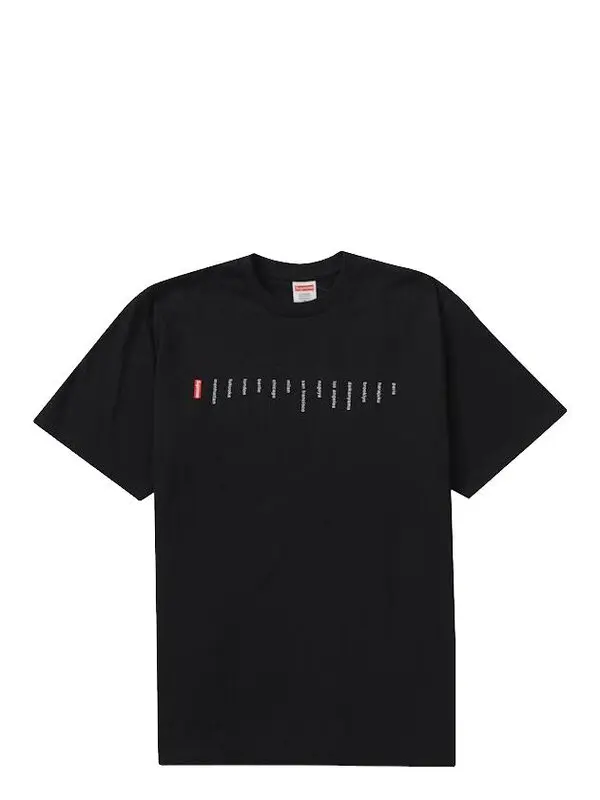 Supreme Location Tee Shirt - Black