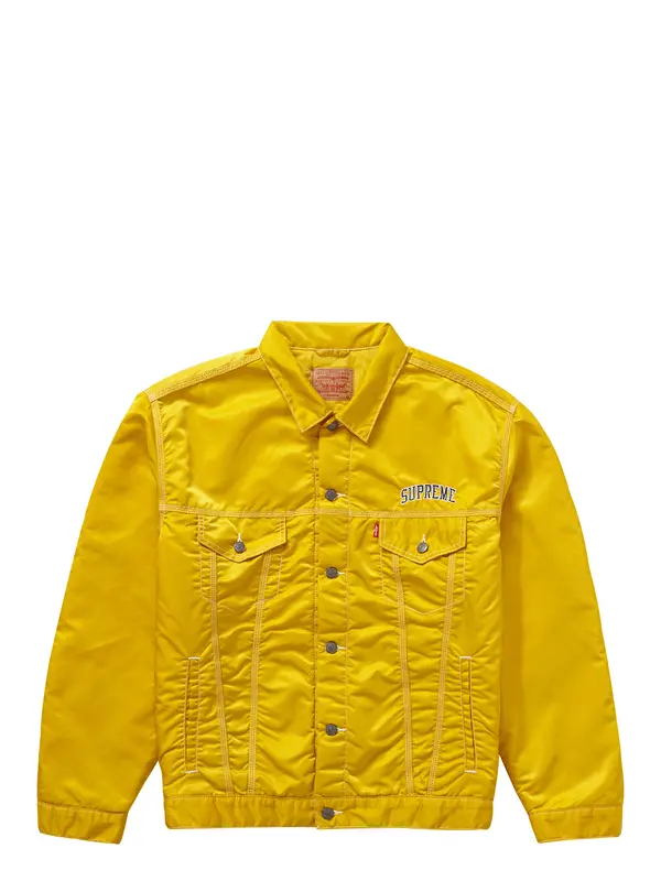 Supreme Nylon Trucker Jacket - Yellow