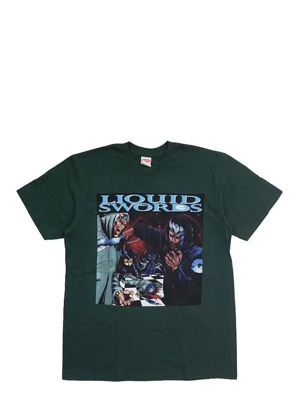 Supreme Liquid Swords Tee Shirt - Dark Green
