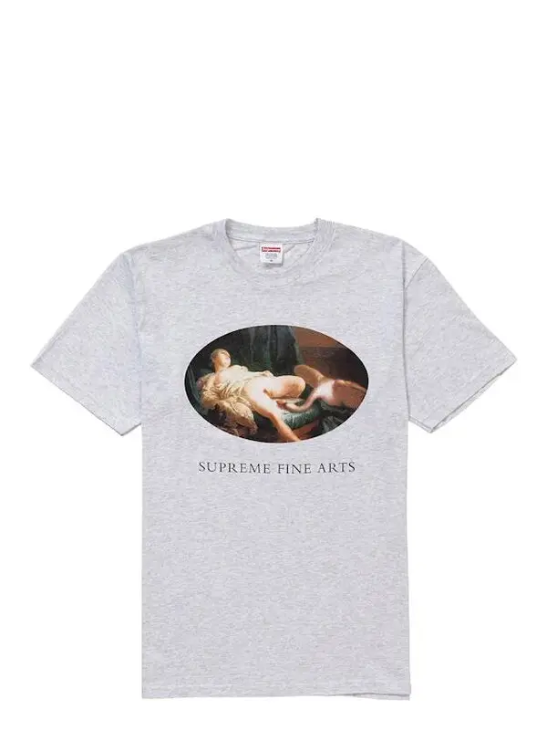 Supreme Leda And The Swan Tee Shirt - Ash Grey