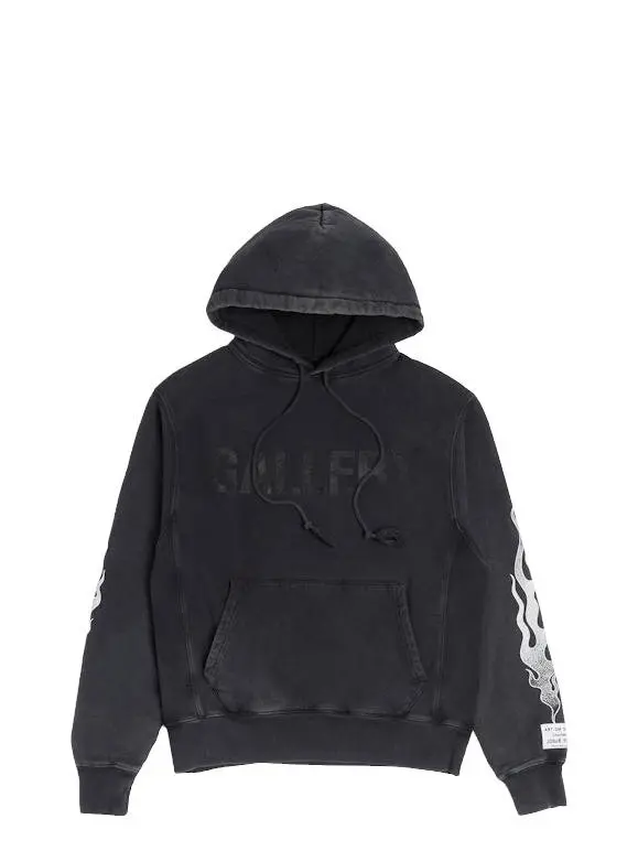 GALLERY DEPT. Flames Hoodie - Black