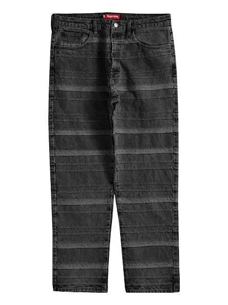 Supreme Layered Jean - Black