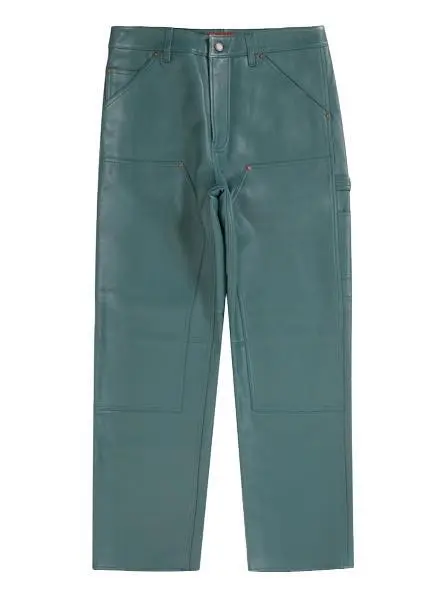 Supreme Leather Double Knee Painter Pant - Dusty Teal