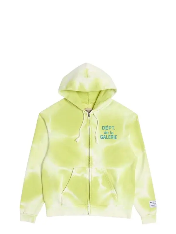 GALLERY DEPT. French Zip Hoodie - Lime Green