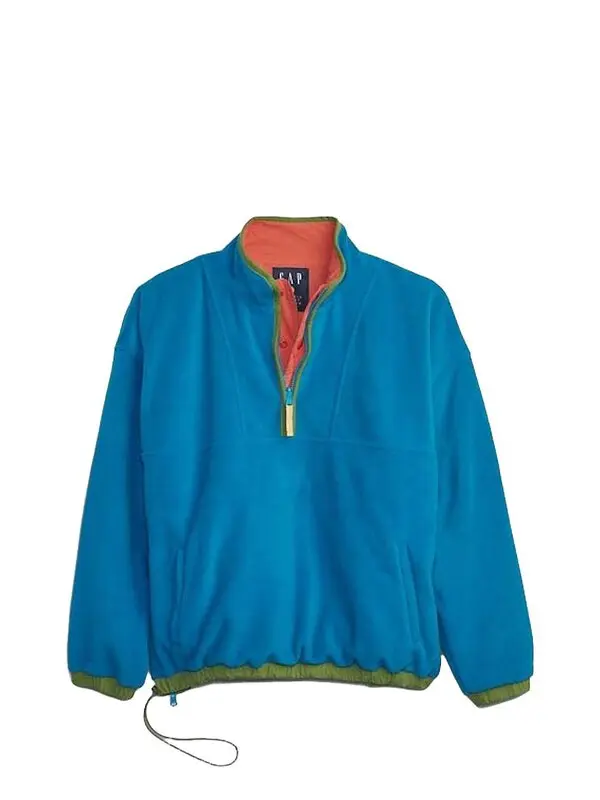 Gap Reissue × Sean Wotherspoon Recycled Reversible Halfzip Pullover - Blue