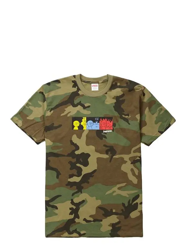 Supreme Life Tee Shirt - Woodland Camo
