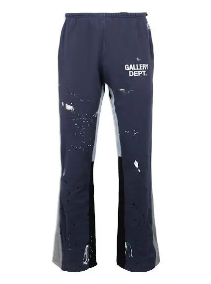 GALLERY DEPT. Painted Flare Sweat Pants - Navy Blue