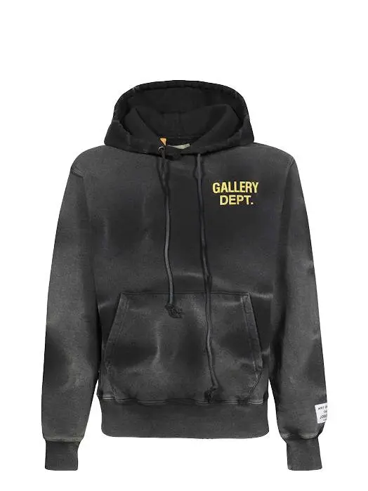 GALLERY DEPT. Sun Faded English Logo Hoodie - Black