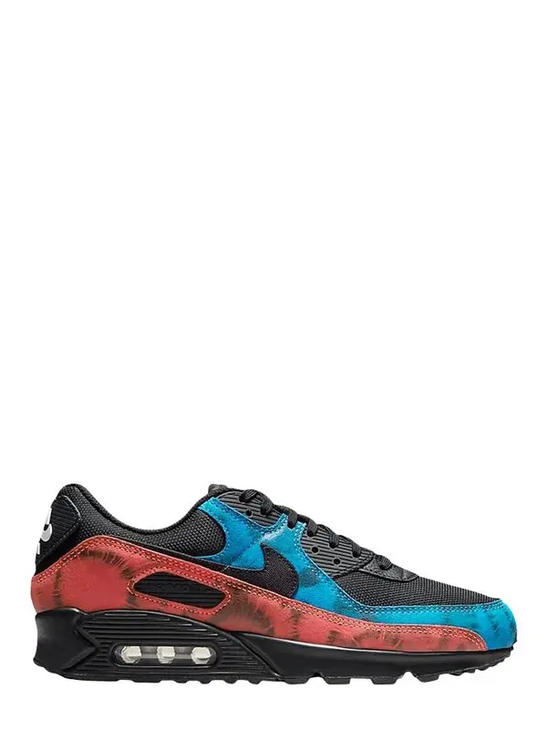 Nike Air Max 90 Tie-dye Sneakers - Black/laser Blue/crimson