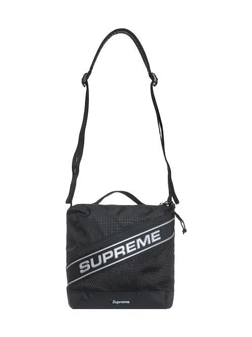 Supreme Logo Shoulder Bag - Black