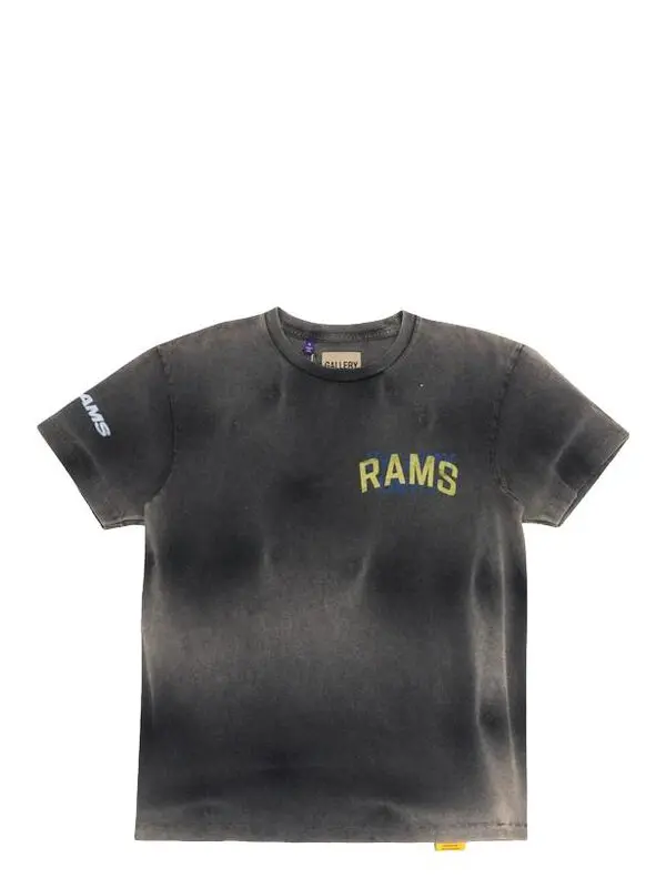 GALLERY DEPT. La Rams Sun Faded Tee Shirt - Black