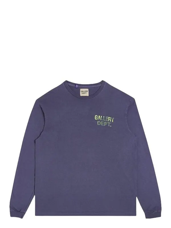 GALLERY DEPT. Souvenir Long Sleeve Tee Shirt - Navy Blue