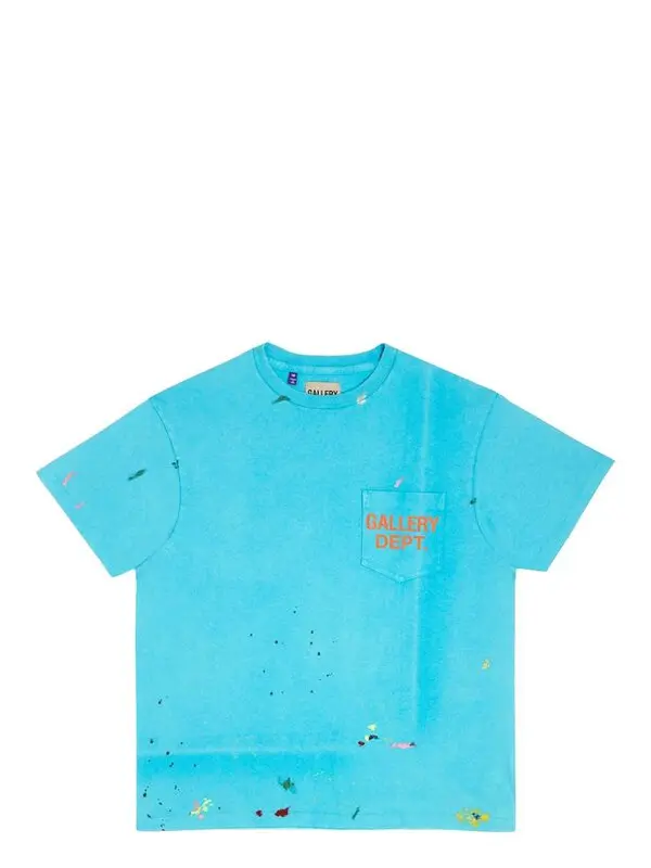 GALLERY DEPT. Vintage Logo Painted Tee Shirt - Turquoise