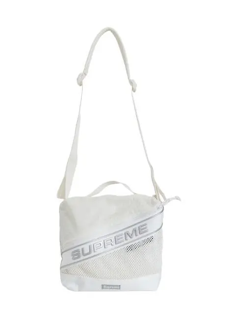 Supreme Logo Shoulder Bag - White