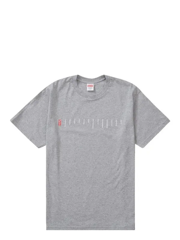 Supreme Location Tee Shirt - Heather Grey