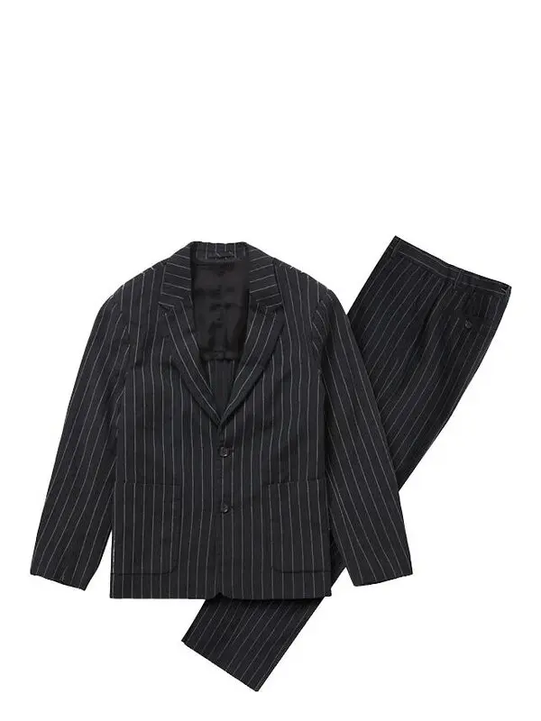 Supreme Lightweight Pinstripe Suit - Black Pinstripe