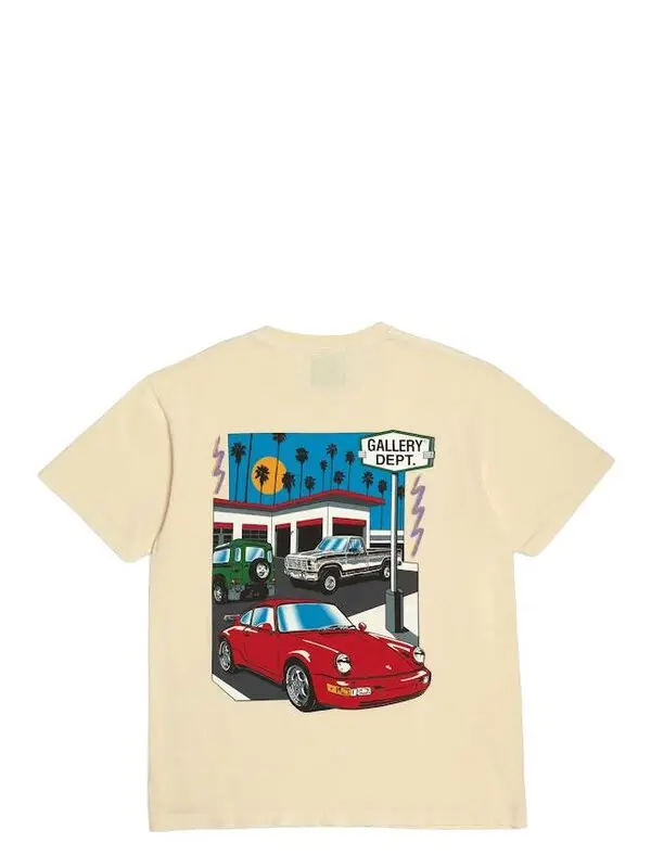 GALLERY DEPT. Drive Thru Boxy Fit Tee Shirt - Cream