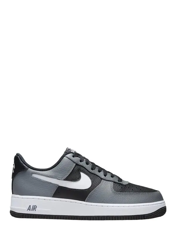 Nike Air Force 1 Low Cut Out Swoosh - Black/grey/white