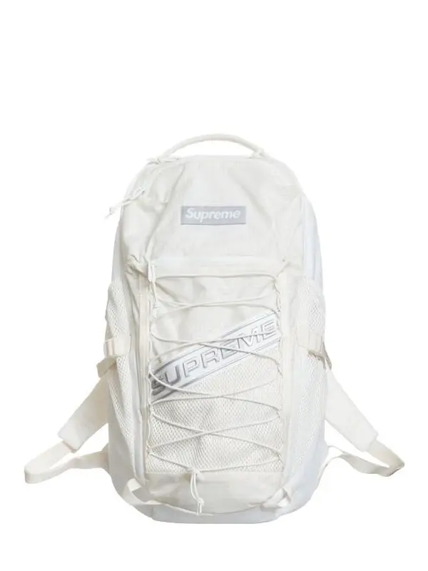 Supreme Logo Backpack - White