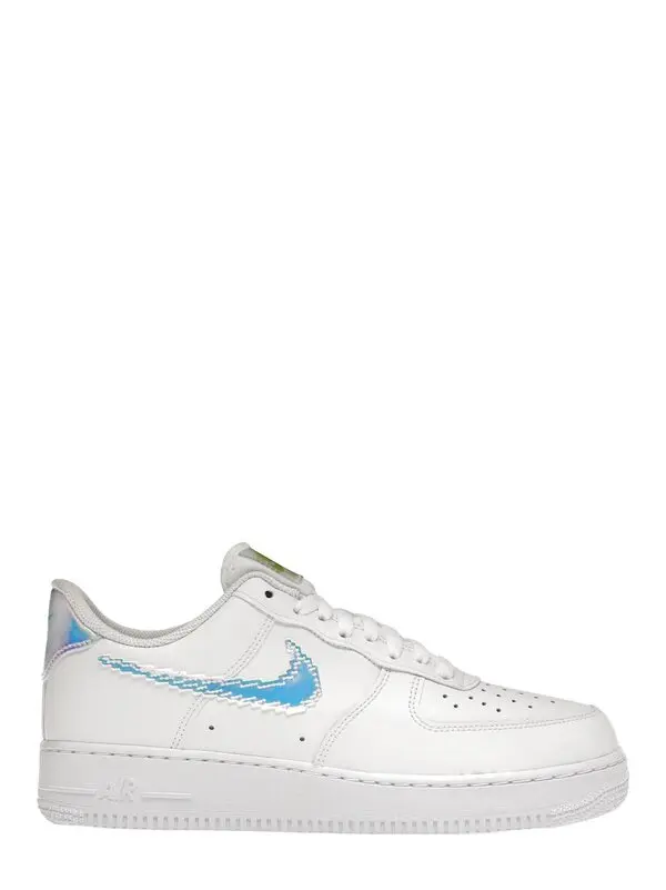 Nike Air Force 1 Low Iridescent Pixel Swoosh Sneakers - White