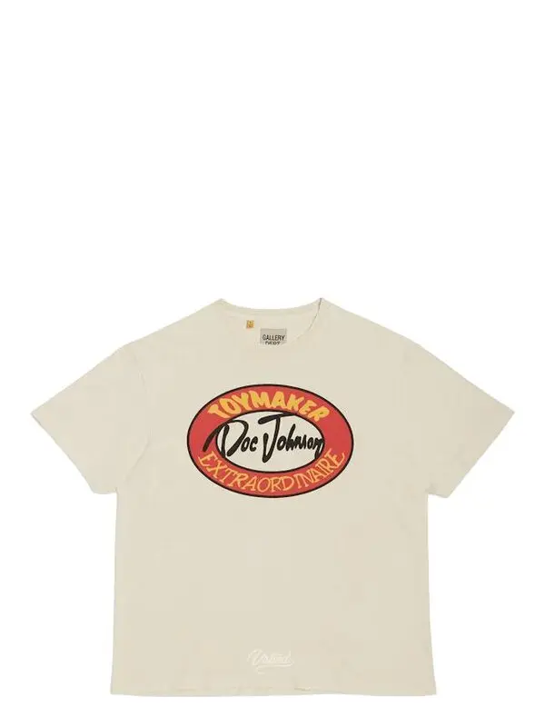 GALLERY DEPT. Toymaker Doc Johnson Tee Shirt - Antique White/cream