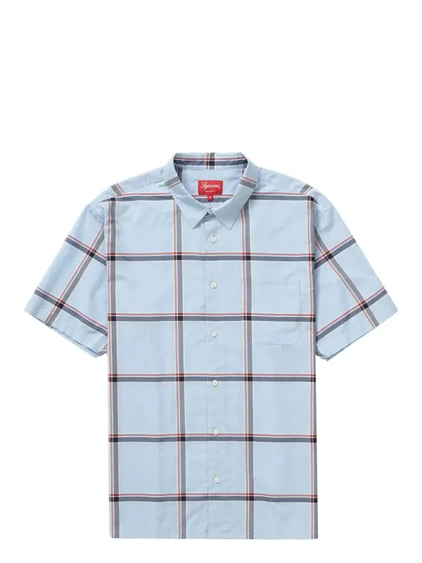 Supreme Lightweight Plaid Short Sleeve Shirt - Blue