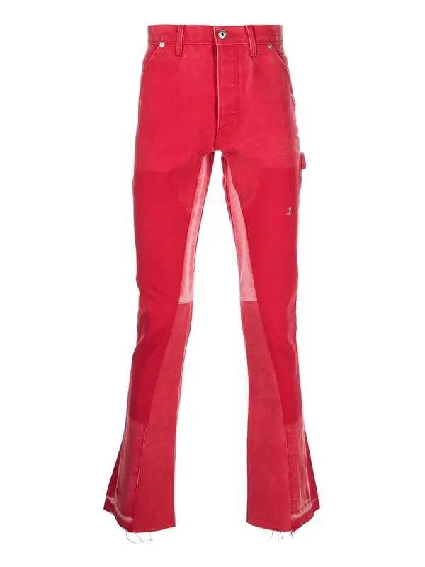 GALLERY DEPT. La Carpenter Flared Jeans - Bright Red