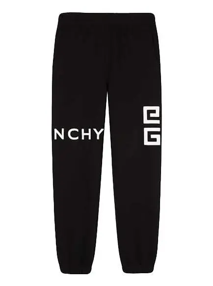 Givenchy Embroidered Joggers - Black/white