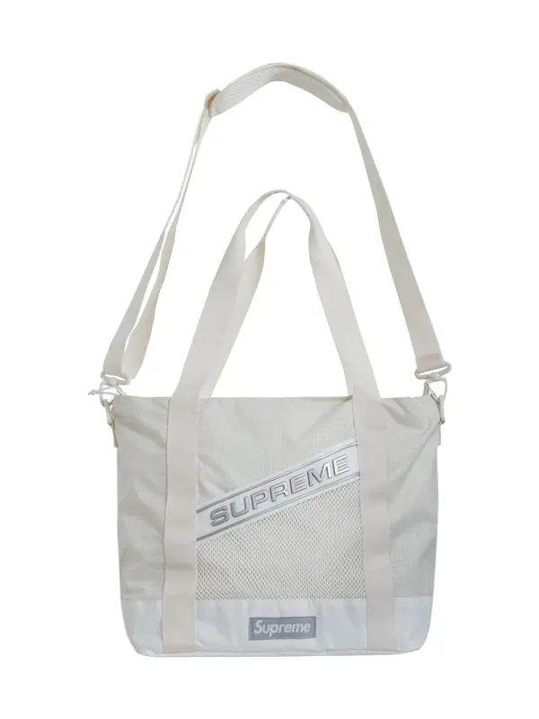 Supreme Logo Tote Bag - White