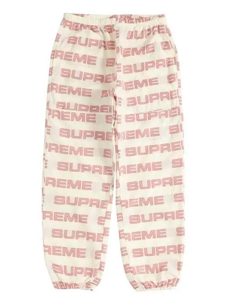 Supreme Logo Ripstop Track Pant - Natural