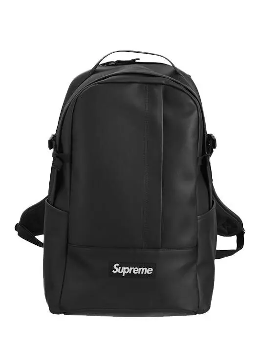 Supreme Leather Backpack - Black