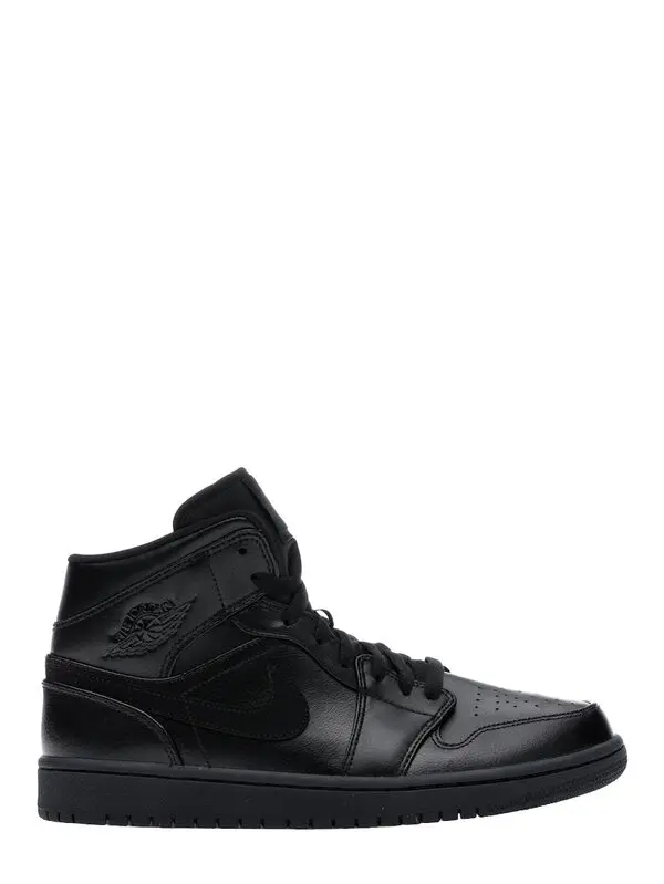 JORDAN Air 1 Mid Sneakers - Black Black Black