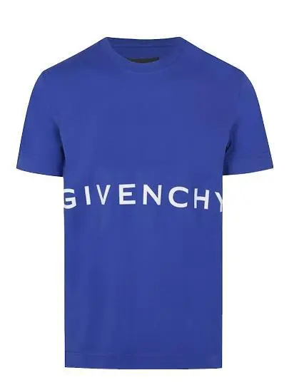 Givenchy Classic Fit Bonded T-shirt - Ocean Blue
