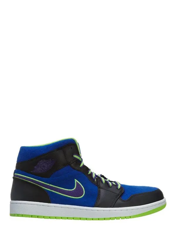 JORDAN 1 Mid Bel Air - Black/crt Prpl/gm Ryl